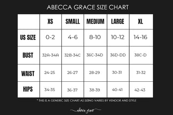 Size Chart – abeccagrace