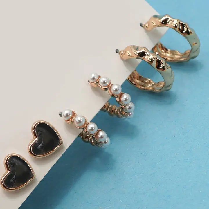 Gracie Trio Earring Set – abeccagrace