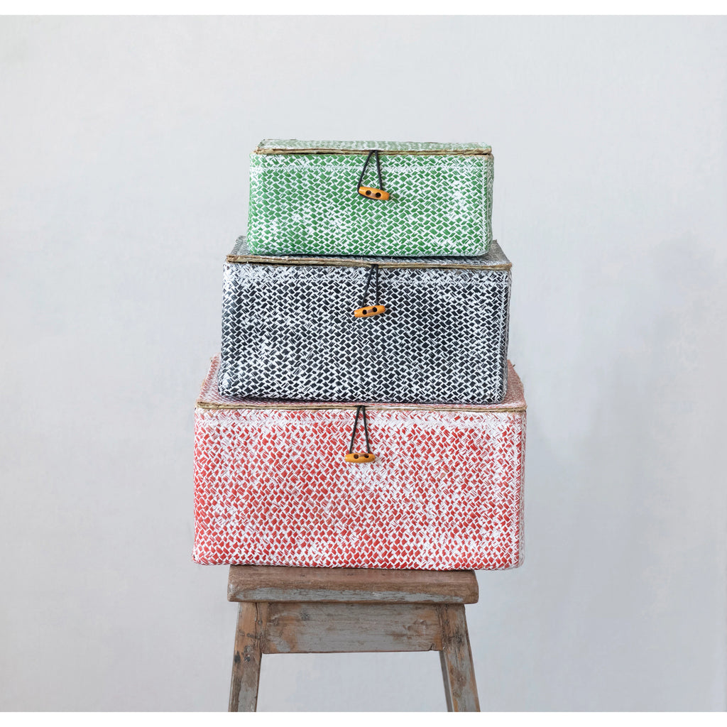 Hand-Woven Palm Leaf Boxes – abeccagrace