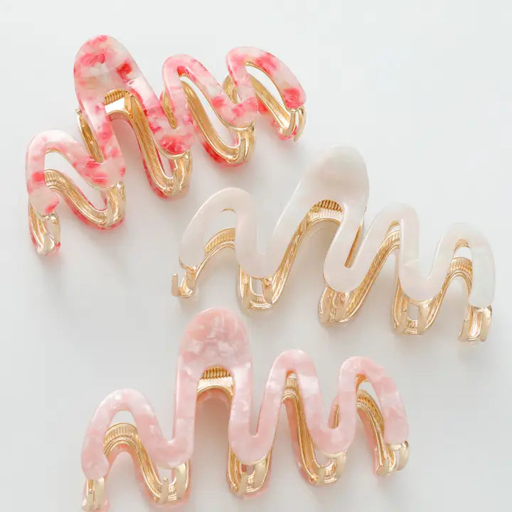 Willow Rosé Squiggle Hair Claw – abeccagrace
